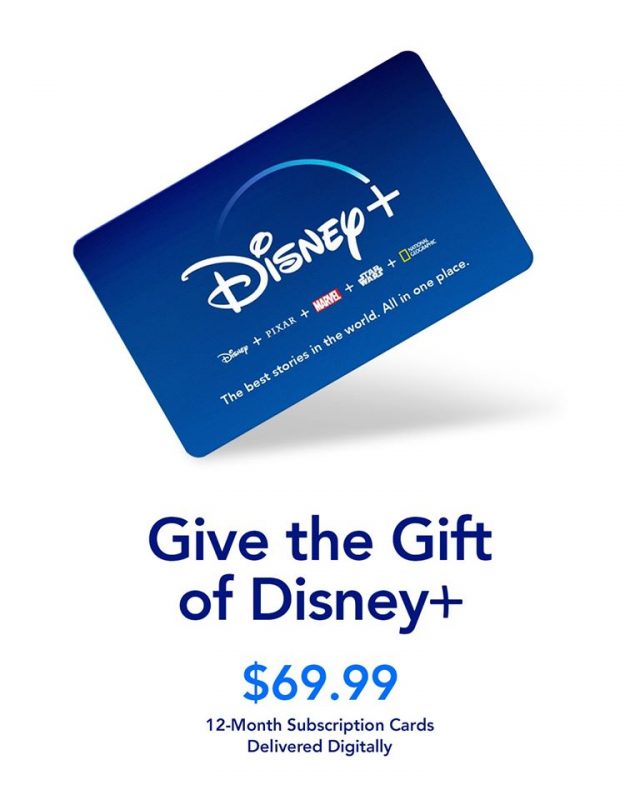 Disney+ Digital Gift Subscription Cards Now Available – What's On ...