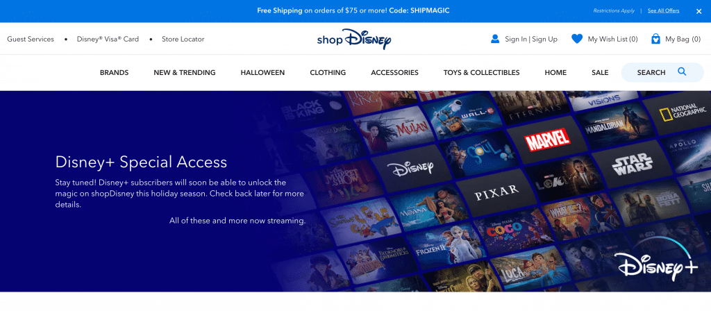 Disney+ Special Access Coming Soon To ShopDisney – What's On Disney Plus