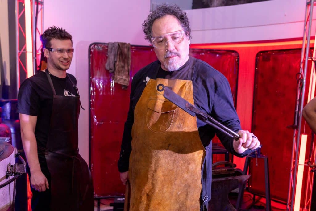 Jon Favreau & Pedro Pascal Visit “The Mandalorian” Pop-Up “Forge” Event ...
